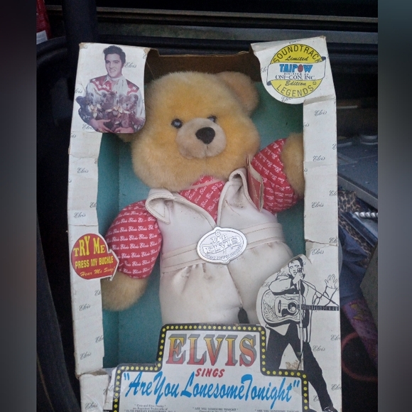 Toys | Singing Elvis Bear Plush Toy | Poshmark
